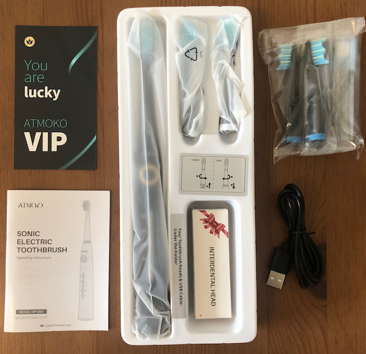 Atmoko elektrische Zahnbürste – Die Schallzahnbürste mit 40.000 Vibrationen