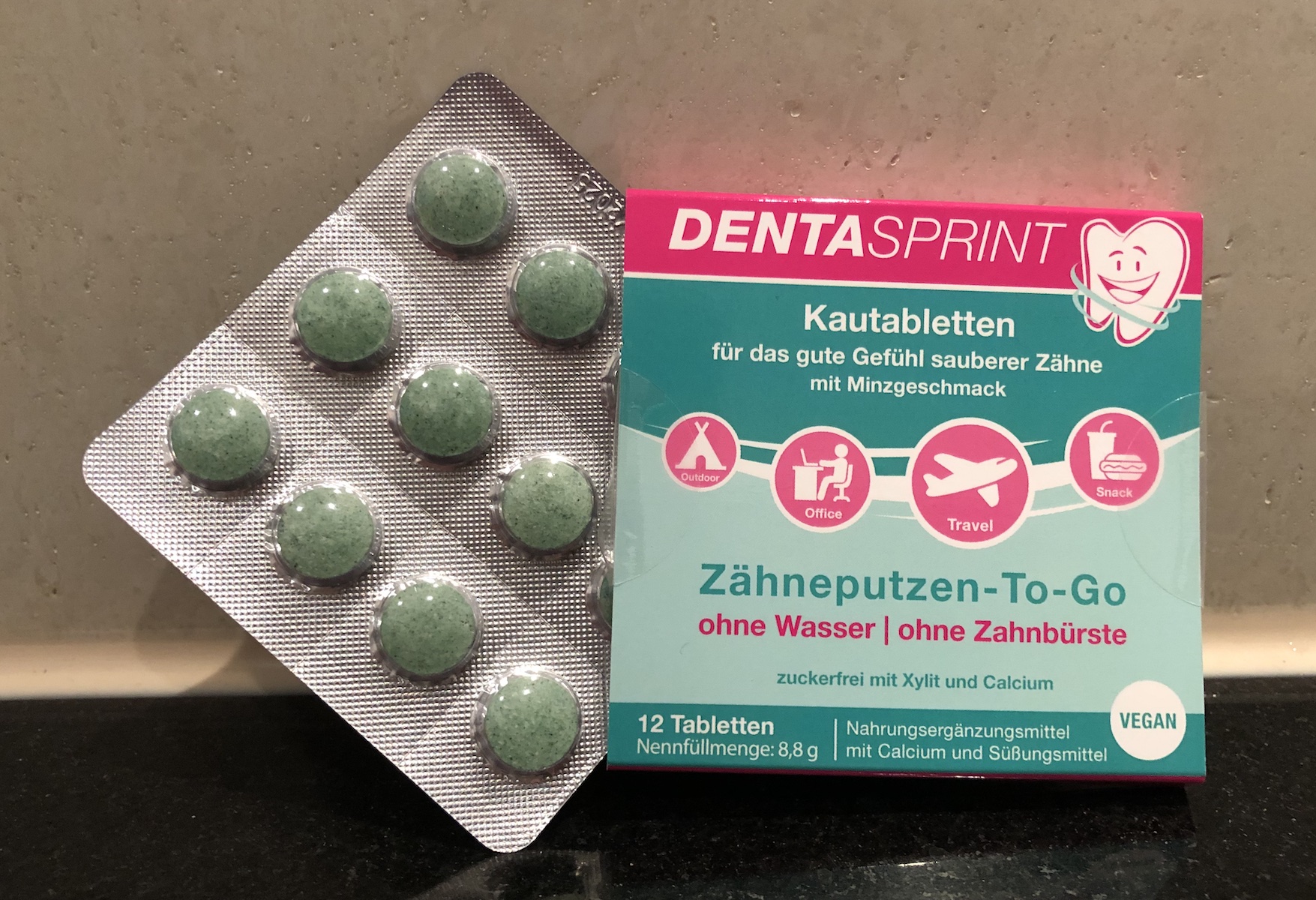 Dentasprint Zahnpflege Kautablette - Schnelle Zahnpflege immer und überall